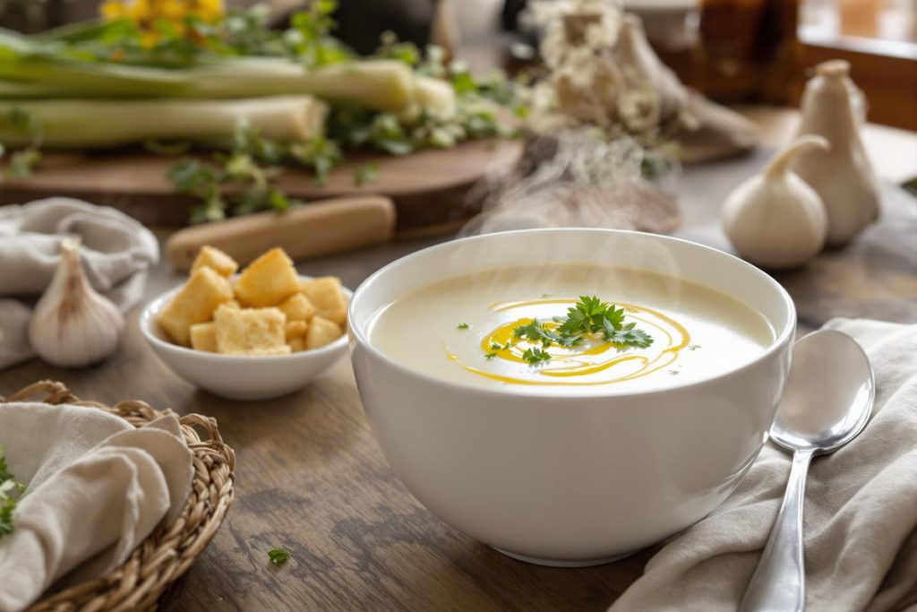 « Une de mes soupes préférées » – un velouté blanc ultra fondant, riche ...